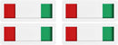 Sliding Status Indicators - RED/GREEN Status - (1.5"x4")