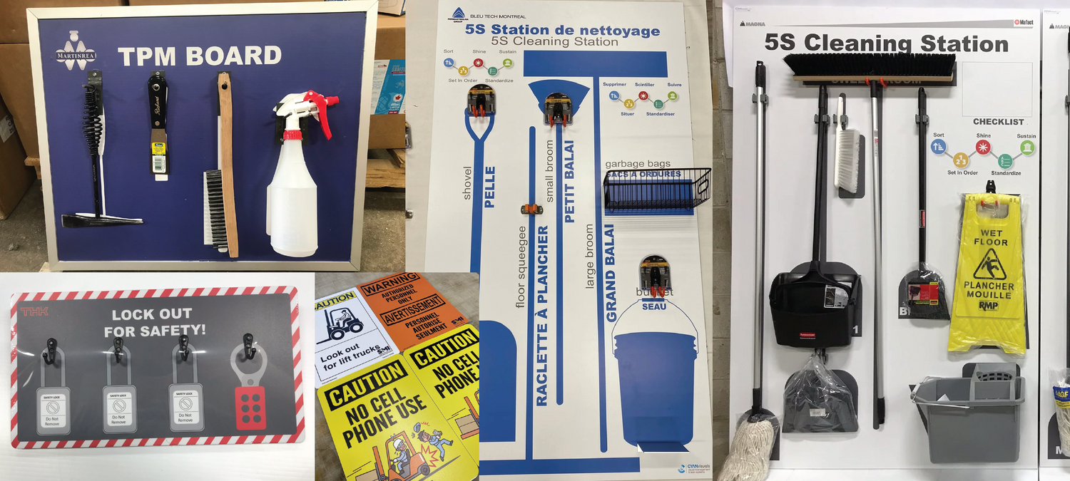 Custom Printed 5S, Lean & Visual Management Products - CYANvisuals