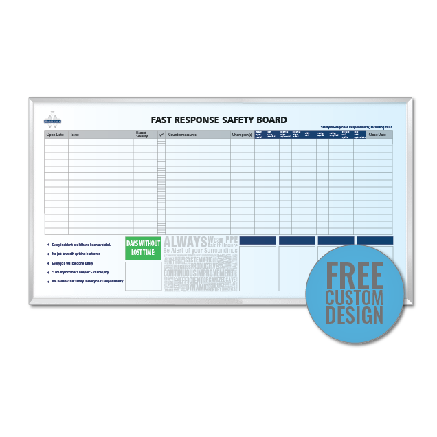 [MARTINREA] FAST RESPONSE TRACKING DRY ERASE WHITEBOARD I Dry-Erase Ma