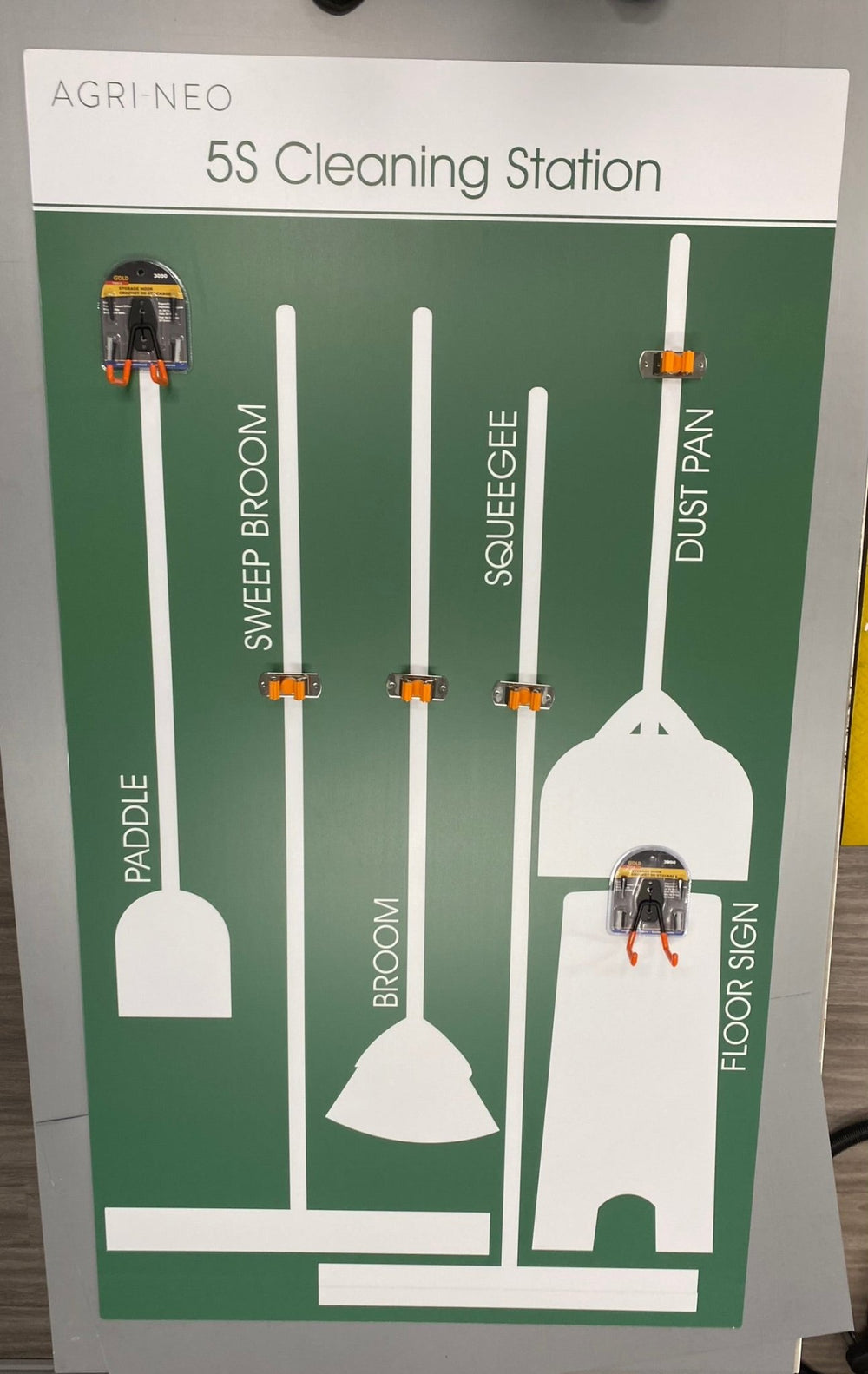 5S Shadow Board 48"x76" - Housekeeping Station - (Customize For Free)