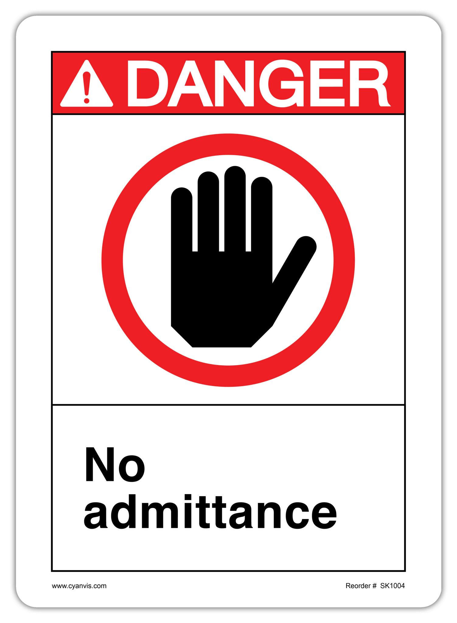 High quality ANSI - Danger safety sign – CYANvisuals.com