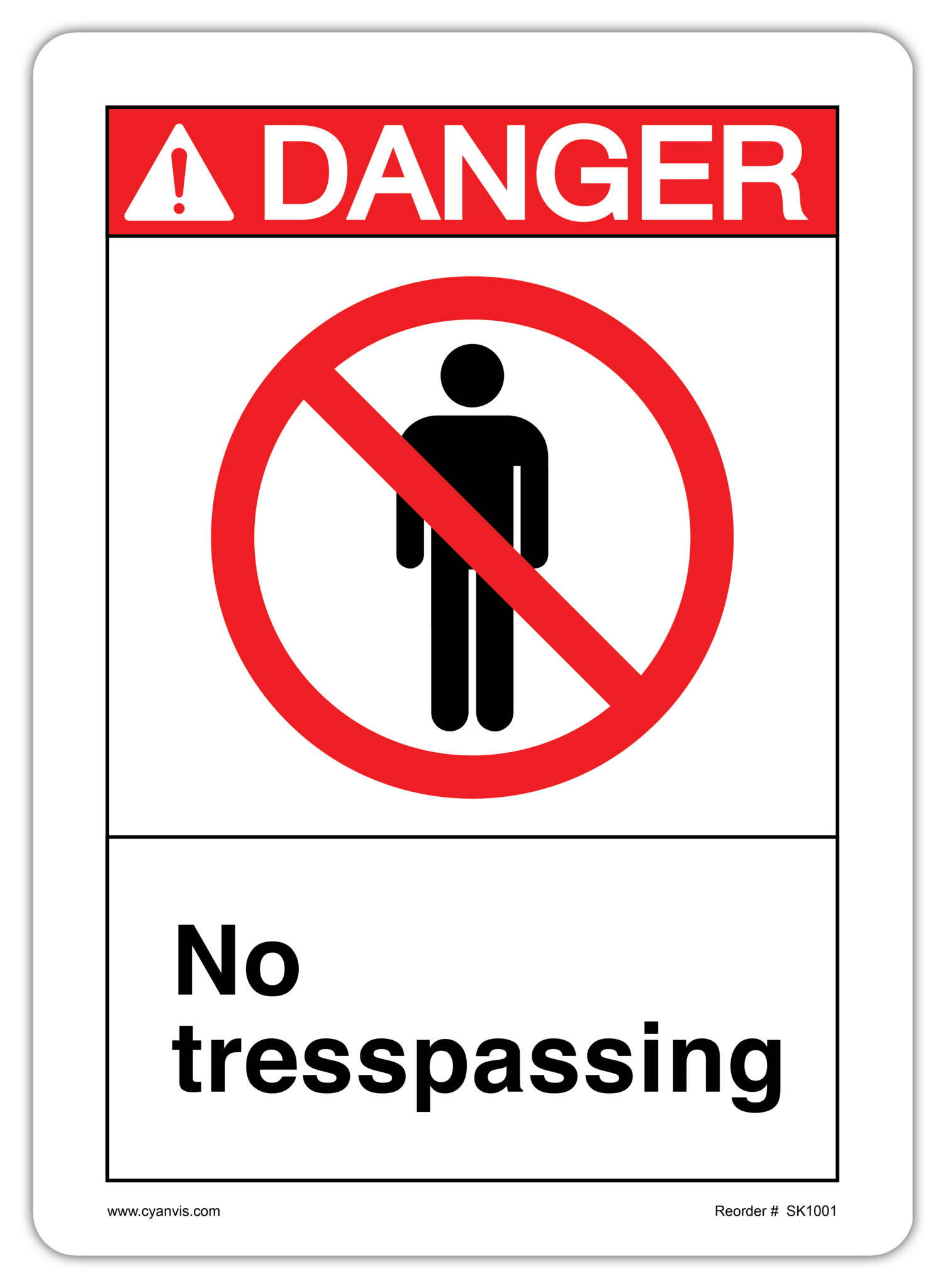 High quality ANSI - Danger safety sign – CYANvisuals.com