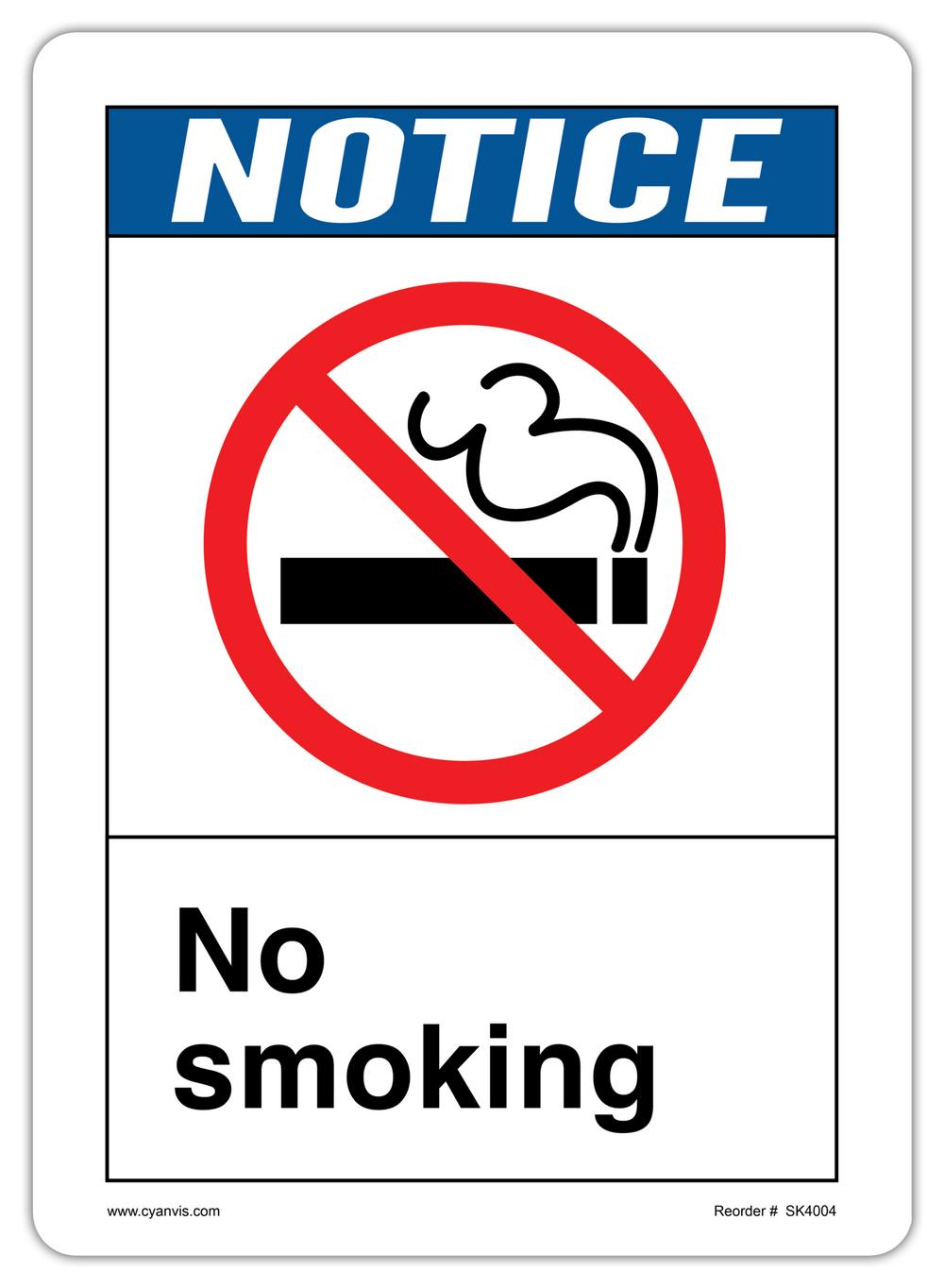 High quality ANSI - Notice safety sign