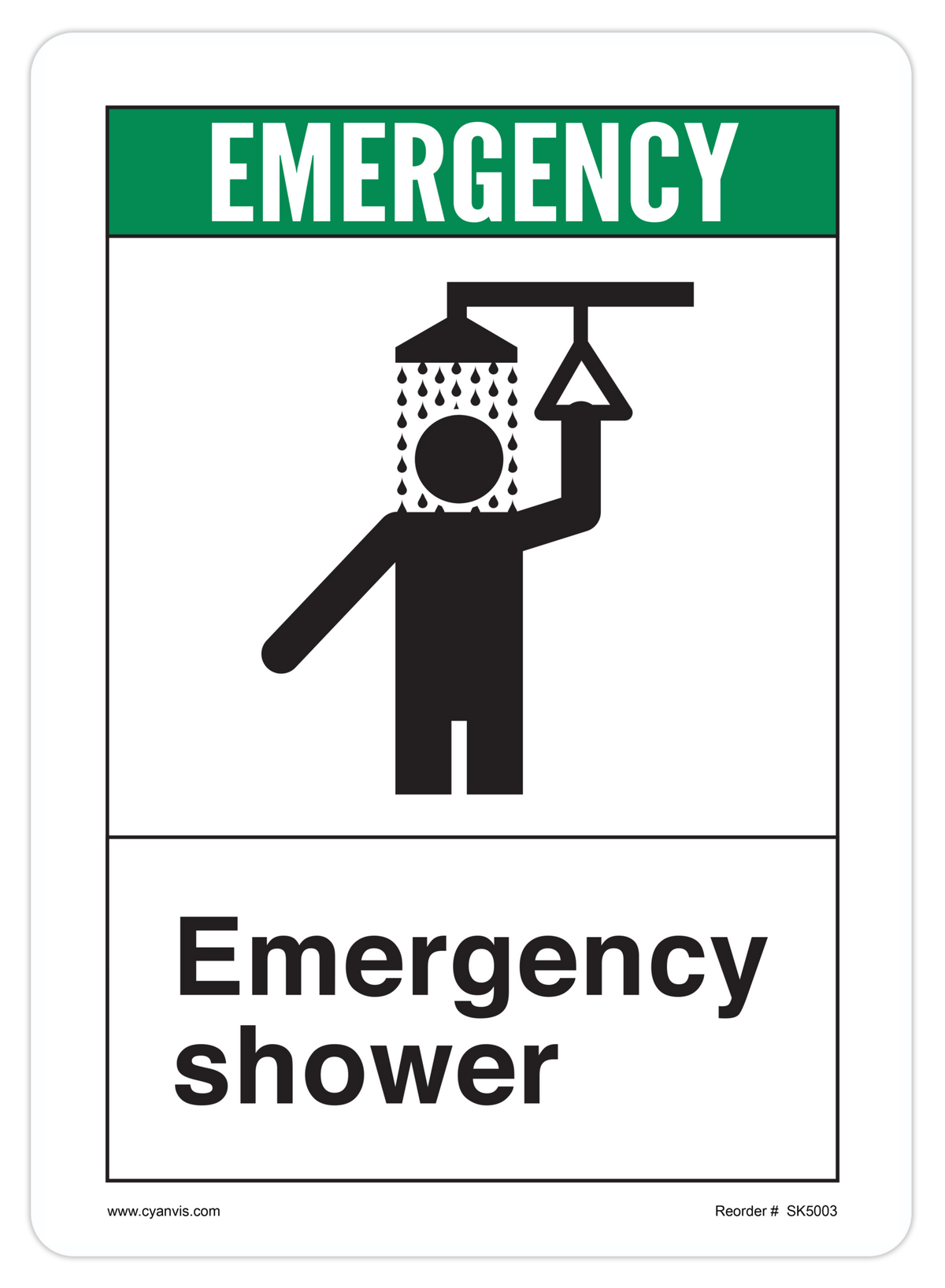 High quality ANSI - Safety First safety sign