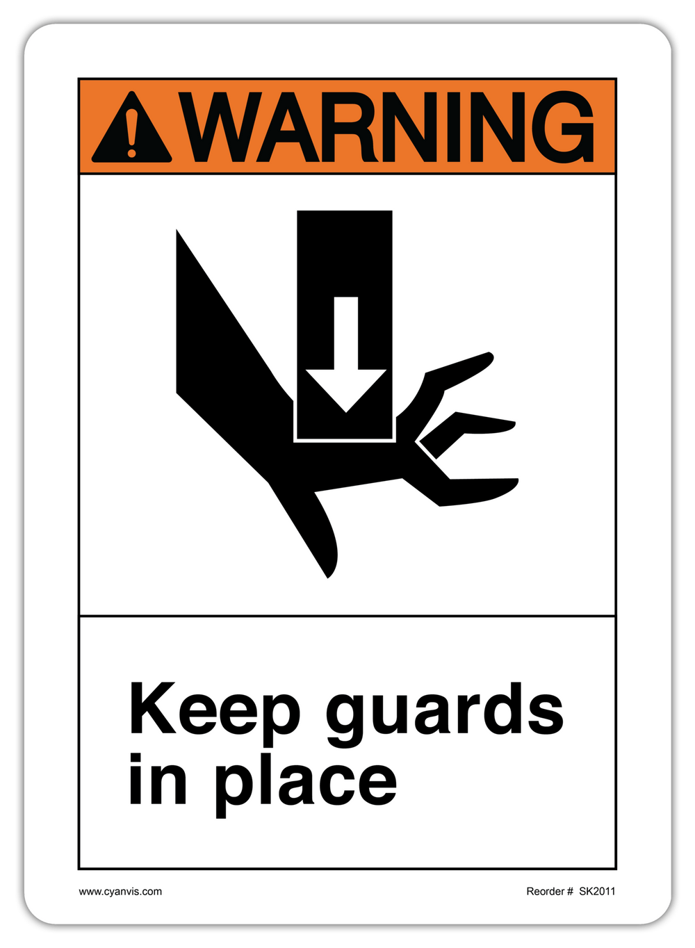 High quality ANSI - Warning safety sign