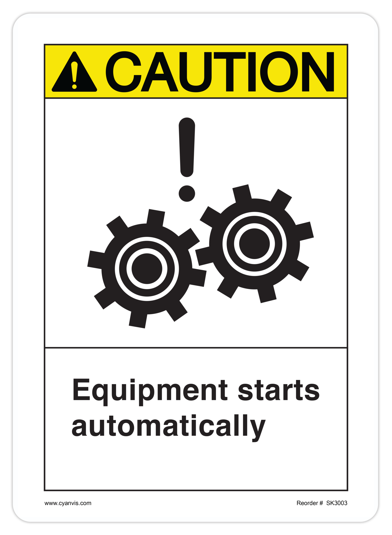 High quality ASNI - Caution safety sign – CYANvisuals.com