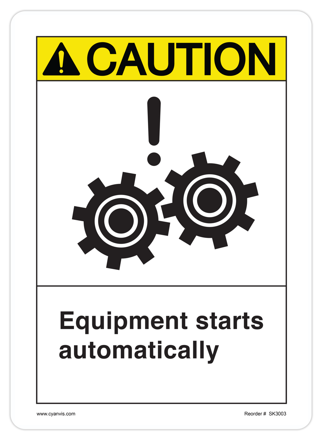High quality ASNI - Caution safety sign – CYANvisuals.com