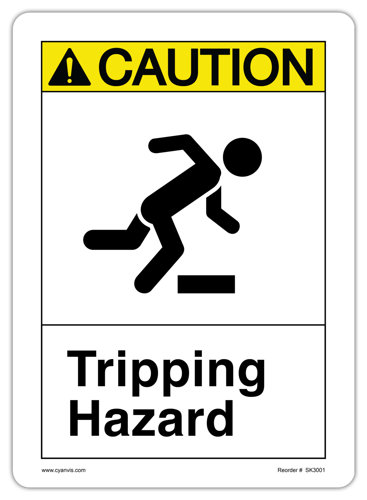 High quality ASNI - Caution safety sign
