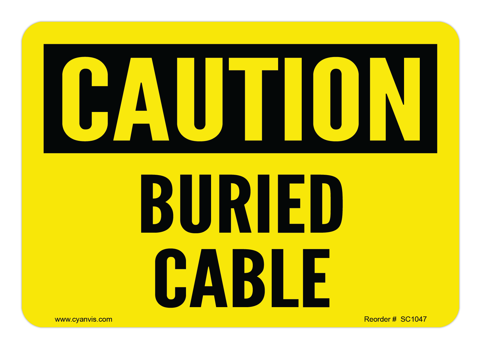 High quality Caution safety sign
