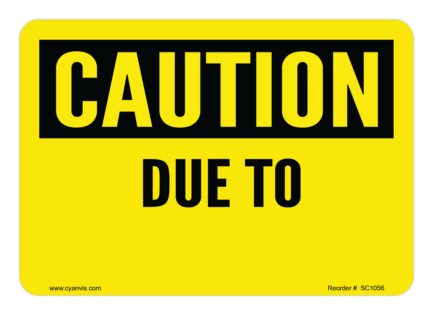 High quality Caution safety sign