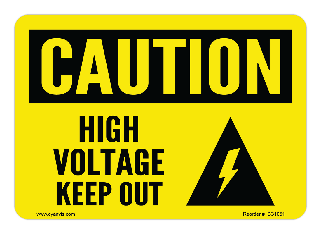 High quality Caution safety sign