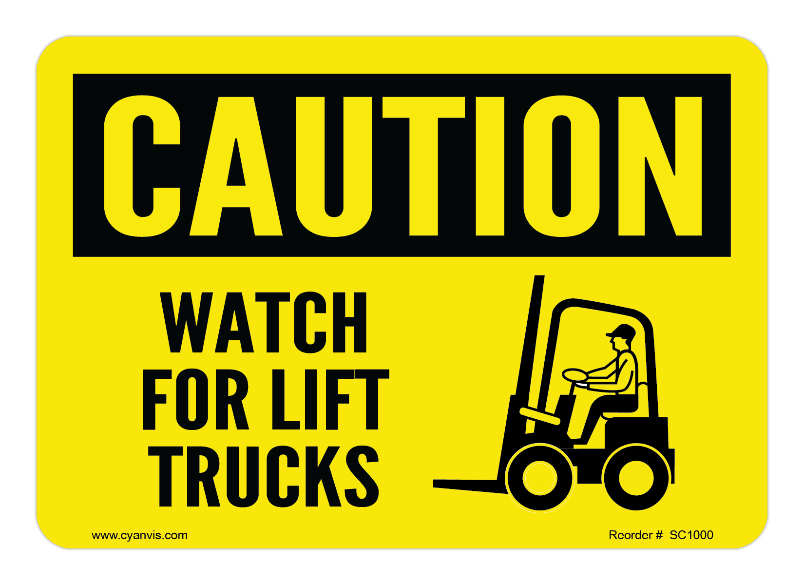 High quality Caution safety sign – CYANvisuals.com