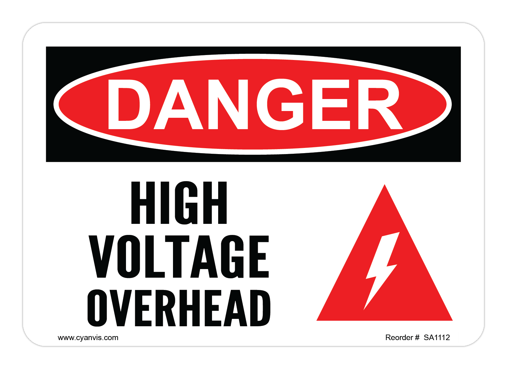 Danger High Voltage Signs