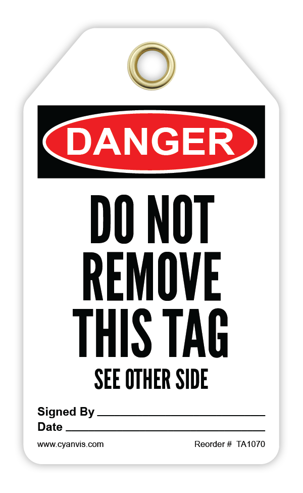 High quality Danger safety tag – CYANvisuals.com