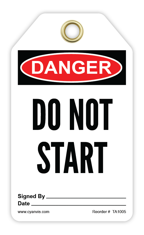 High quality Danger safety tag