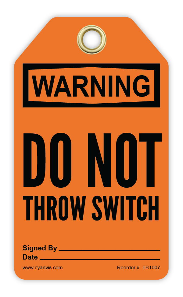 High quality Warning safety tag