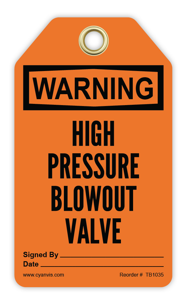 High quality Warning safety tag